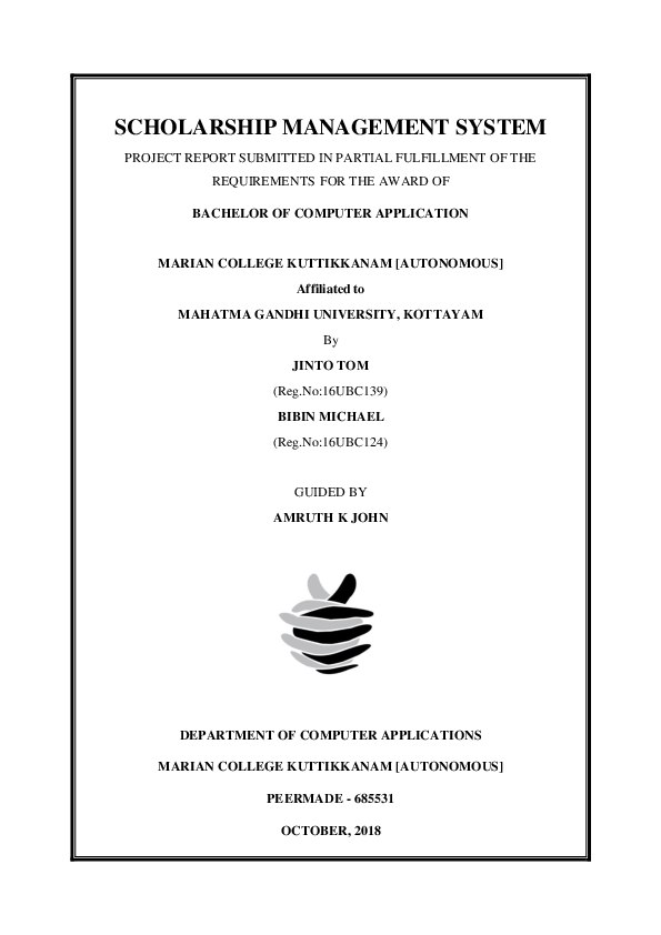 (DOC) Project-Scholarship management