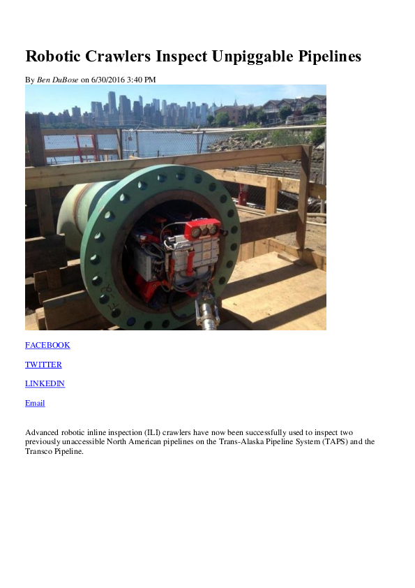 (DOC) Robotic Crawlers Inspect Unpiggable Pipelines