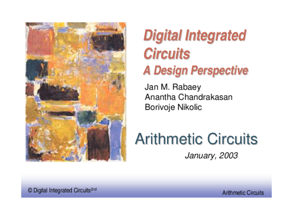 (PDF) Digital Integrated Digital Integrated Circuits Circuits A Design ...