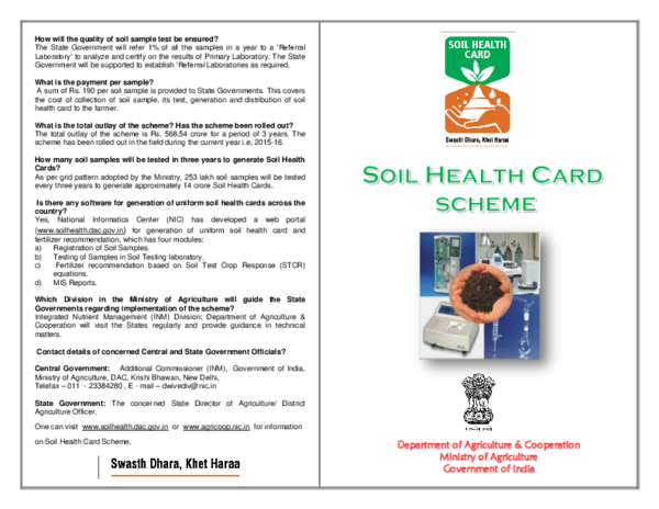 (PDF) Soil Health Card Scheme