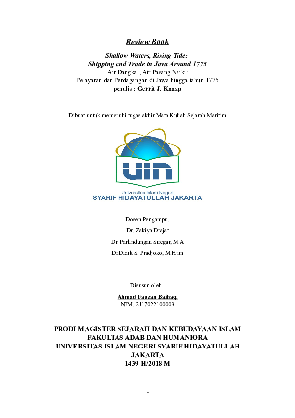 (DOC) Review Book Shallow Waters Maritim