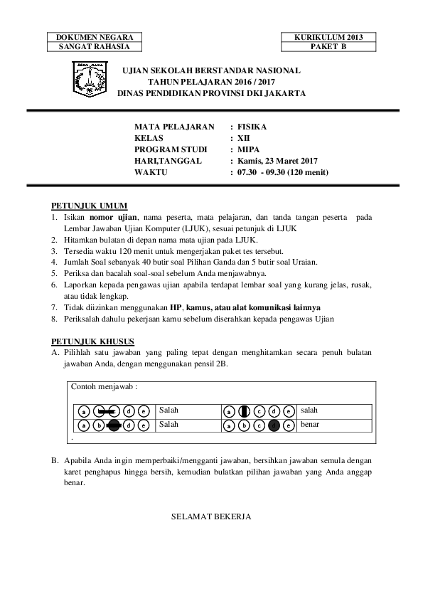 (PDF) DOKUMEN NEGARA SANGAT RAHASIA KURIKULUM 2013 PAKET B