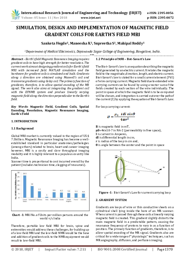(PDF) IRJET- SIMULATION, DESIGN AND IMPLEMENTATION OF MAGNETIC FIELD ...