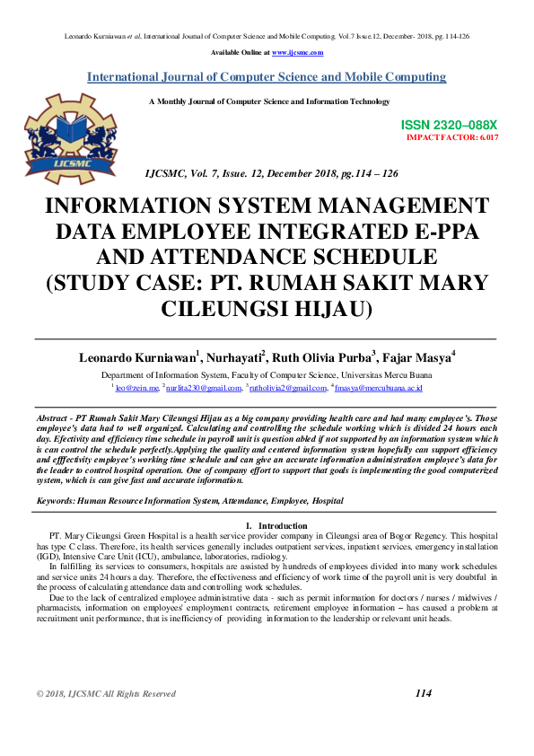 (PDF) INFORMATION SYSTEM MANAGEMENT DATA EMPLOYEE INTEGRATED E-PPA AND ...