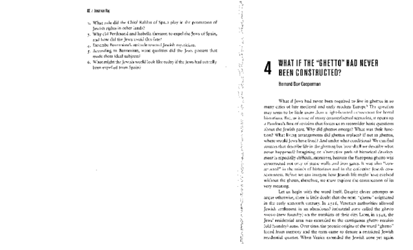 (PDF) Bernard Dov Cooperman, “What If The ‘Ghetto’ Had Never Been ...
