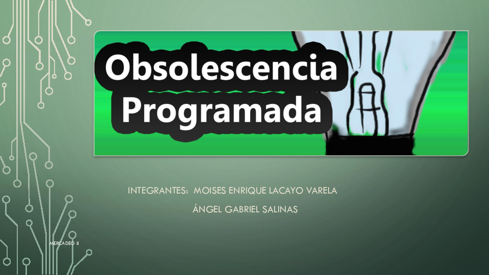 (PPT) Obsolesencia programada