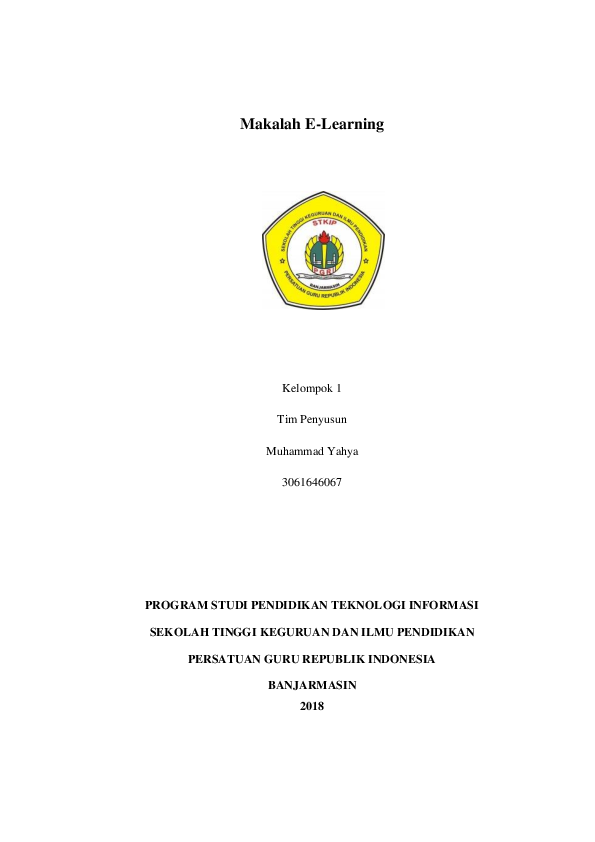 (DOC) Makalah E-Learning