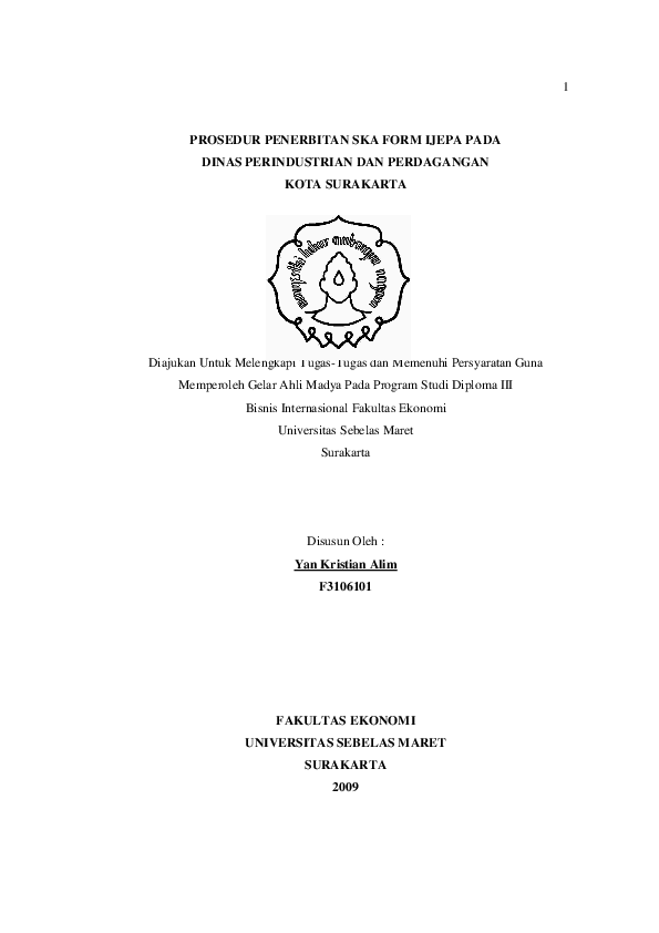 (PDF) PROSEDUR PENERBITAN SKA FORM IJEPA PADA