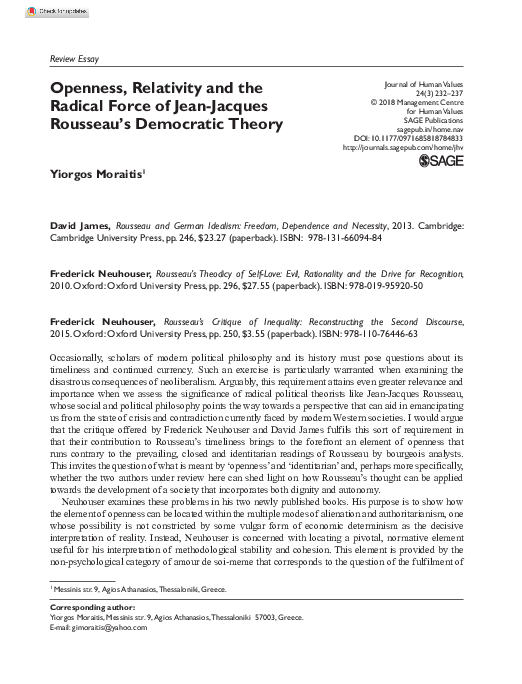 (PDF) Openness, relativity and the radical force of Jean-Jacques ...