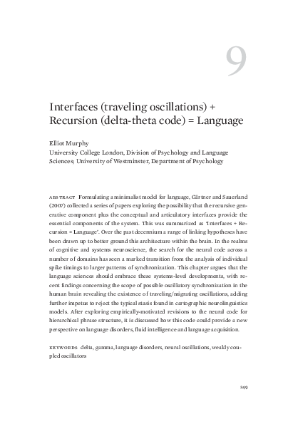 (PDF) Interfaces (traveling oscillations) + Recursion (delta-theta code ...