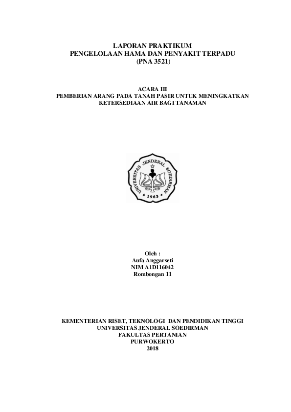 (DOC) Laporan Praktikum Budidaya Tanaman Pada Lahan Marginal: Pemberian ...