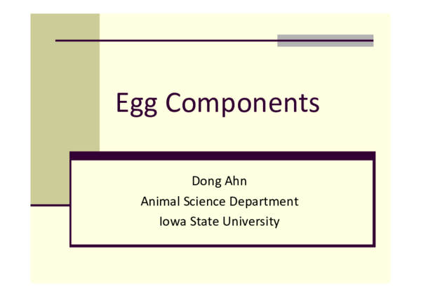 (PDF) Egg Components