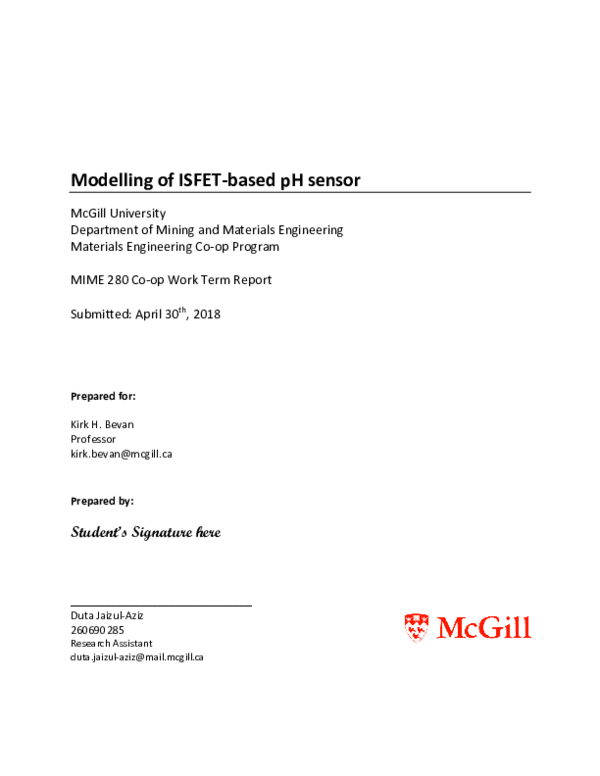 (DOC) Modelling of ISFET-based pH sensor