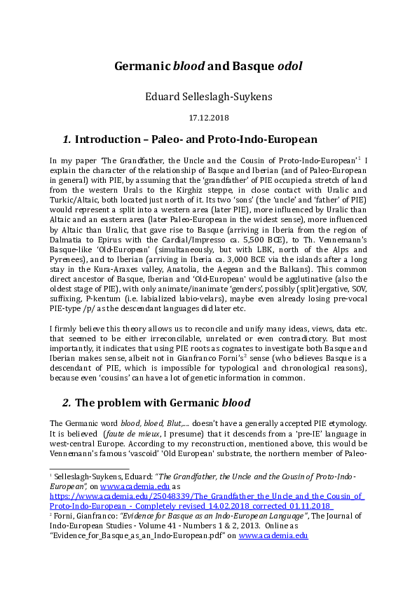 (DOC) Germanic blood and Basque odol