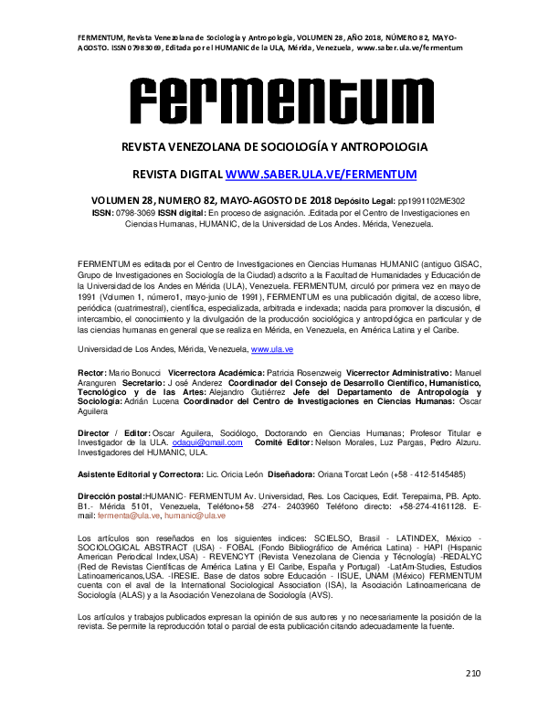 (PDF) La identidad indígena en los Timote de los Andes venezolanos/ The ...