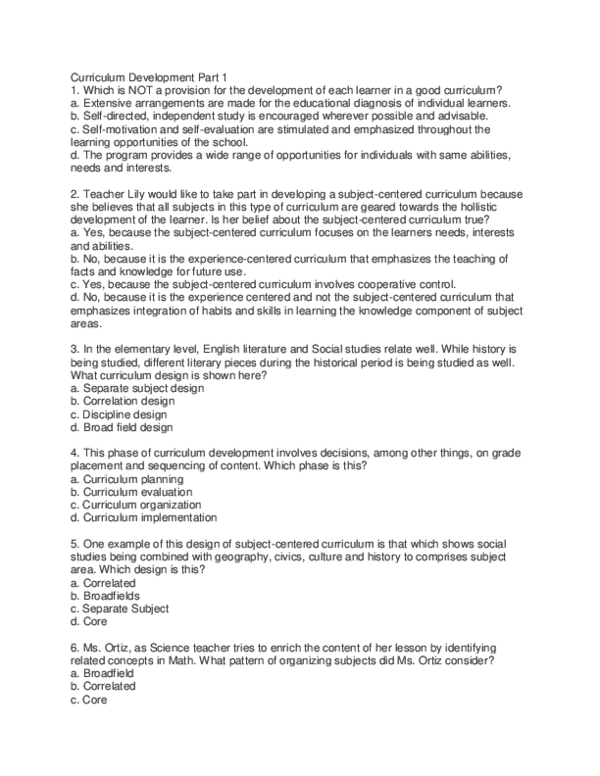 (DOC) Curriculum Development Part 1