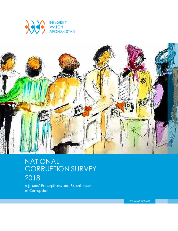 (PDF) NATIONAL CORRUPTION SURVEY 2018 Afghans' Perceptions and ...