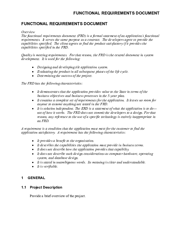 (DOC) Functional Requirements Document
