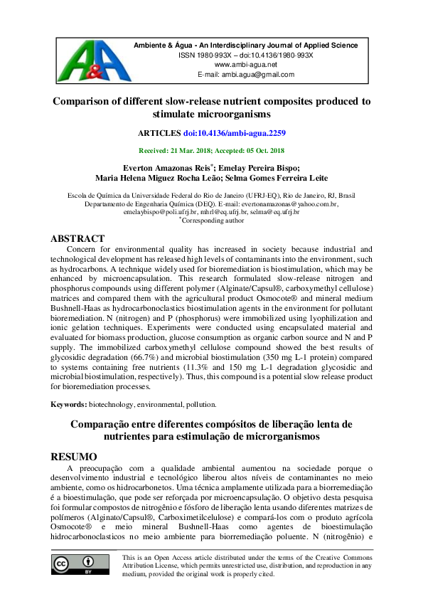 (PDF) Comparison of different slow-release nutrient composites produced ...