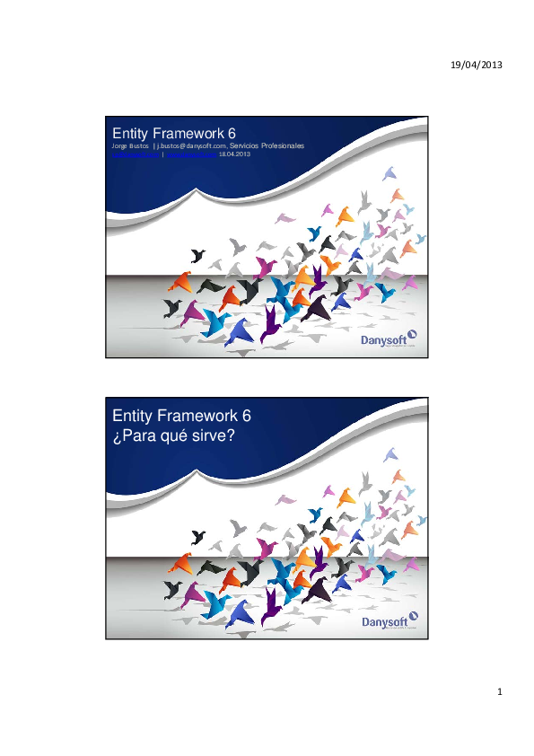 (PDF) Entity Framework 6 Entity Framework 6 ¿Para qué sirve