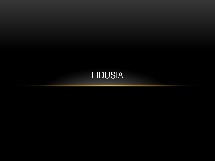(PPT) Fidusia