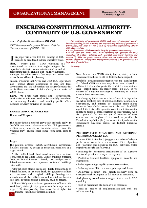 (PDF) ENSURING CONSTITUTIONAL AUTHORITY_CONTINUITY OF U S GOVERNMENT.pdf