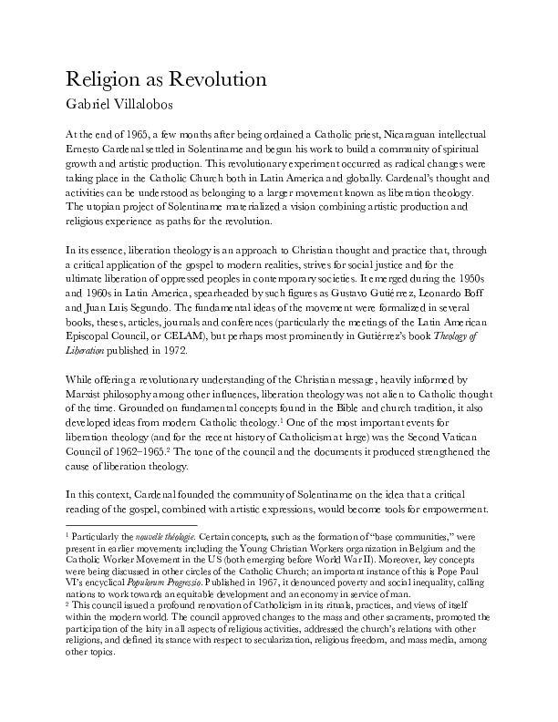 (PDF) Religion as Revolution