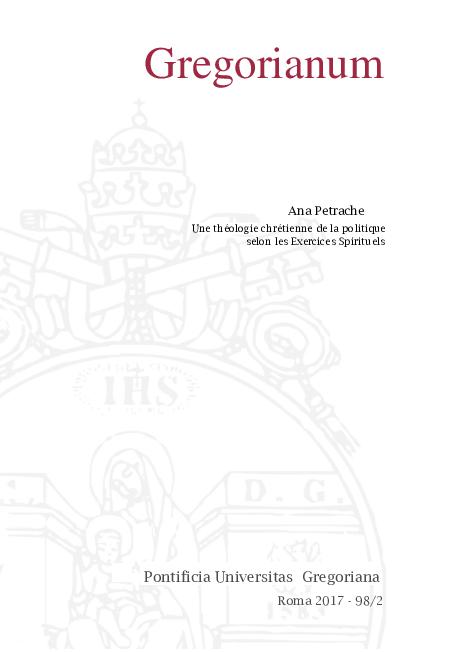 (PDF) Gregorianum, Ana Petrache Une théologie chrétienne de la ...