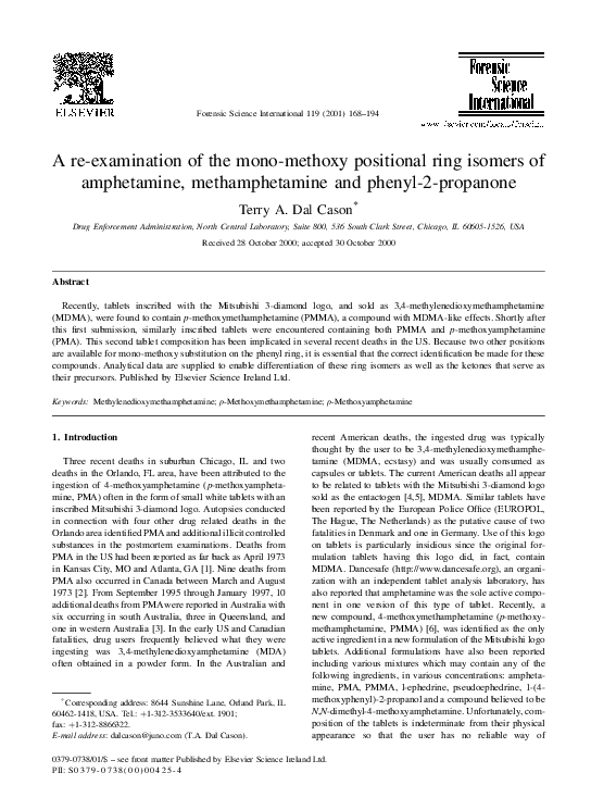 (PDF) A re-examination of the mono-methoxy positional ring isomers of ...
