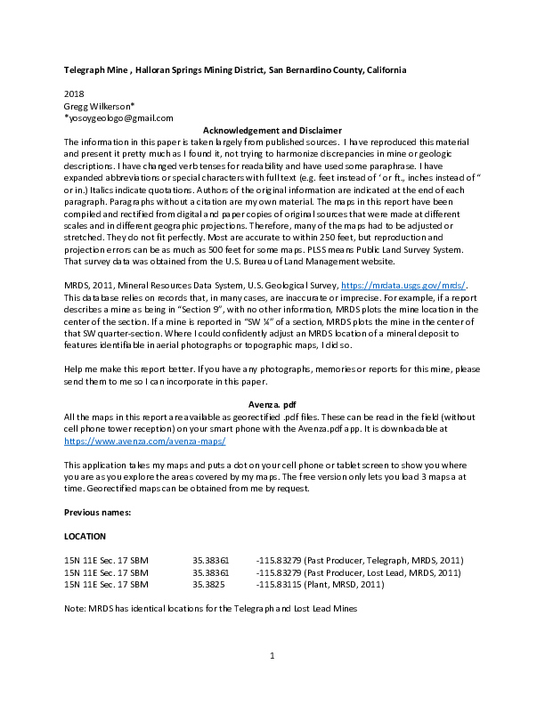 (PDF) Halloran Springs Mining District, San Bernardino County ...