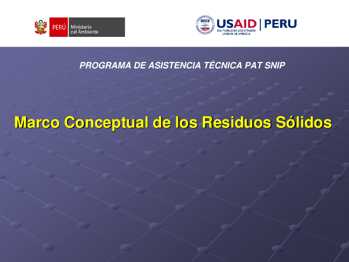 (PDF) Marco Conceptual de los Residuos S Marco Conceptual de los Residuos S ó ó lidos lidos ...