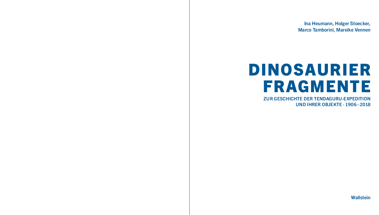 (PDF) DINOSAURIER FRAGMENTE. ZUR GESCHICHTE DER TENDAGURU-EXPEDITION ...
