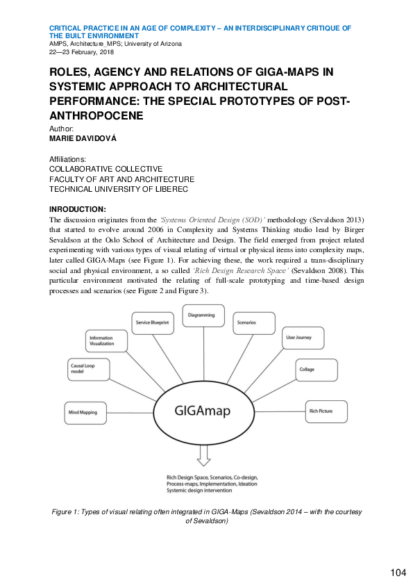 (PDF) ROLES, AGENCY AND RELATIONS OF GIGA-MAPS IN SYSTEMIC APPROACH TO ...