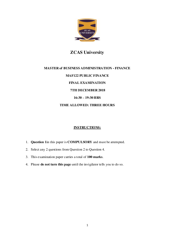 (PDF) ZCAS University