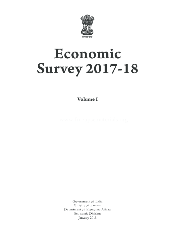 (PDF) Economic Survey Volume 1