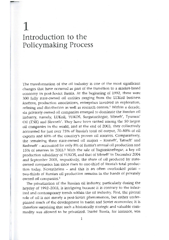(PDF) Chapter 1 Intro to the Policy-making process