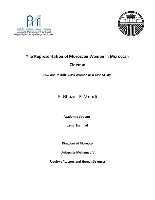 (PDF) The Representation of Moroccan Women in Moroccan Cinema: Low and ...