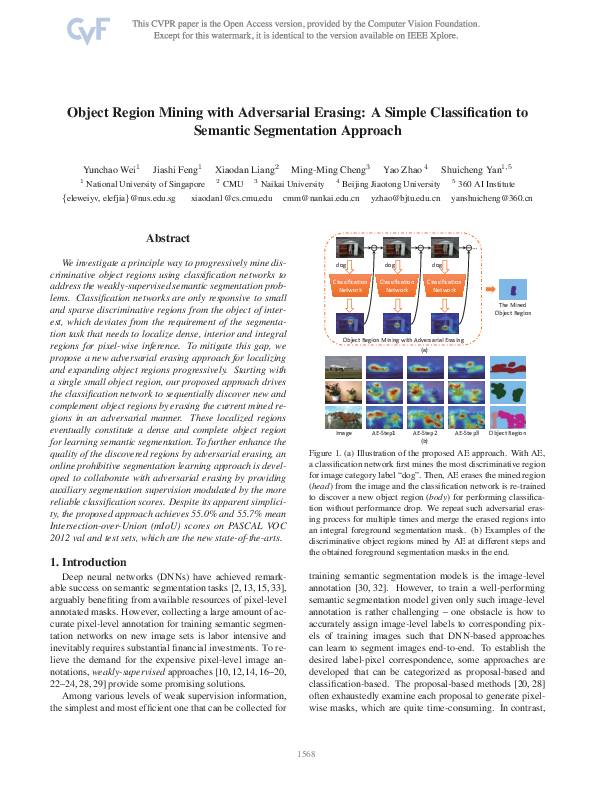 (PDF) Object Region Mining with Adversarial Erasing: A Simple Classification to Semantic ...