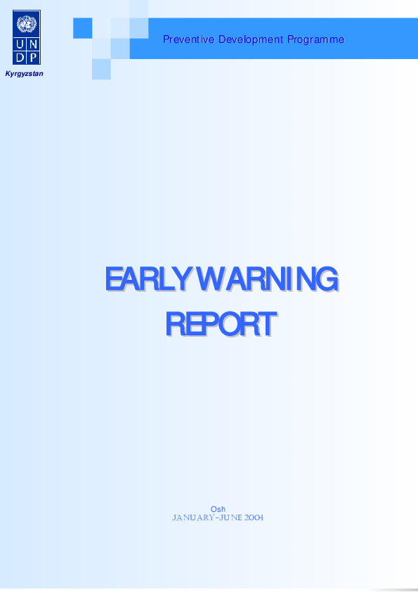 (PDF) Early Warning Report