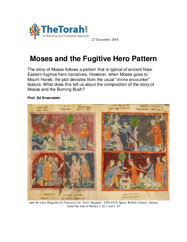 (DOC) Moses and the Fugitive Hero Pattern.docx