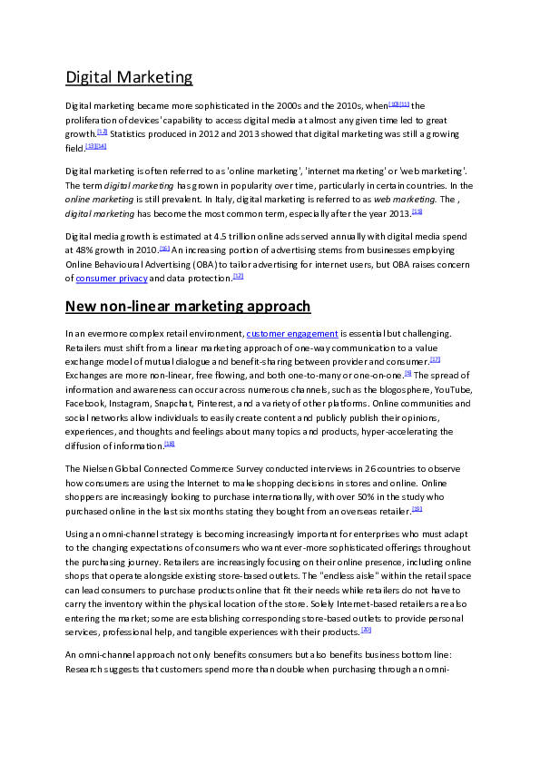 (DOC) Digital Marketing doc