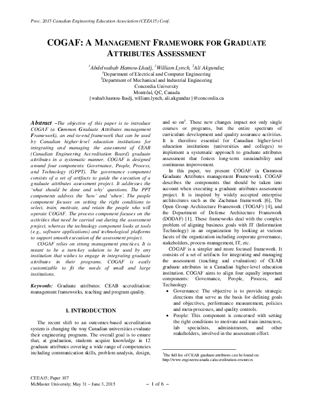 (PDF) Canadian Engineering Education Association (CEEA15) Conf. CEEA15 ...