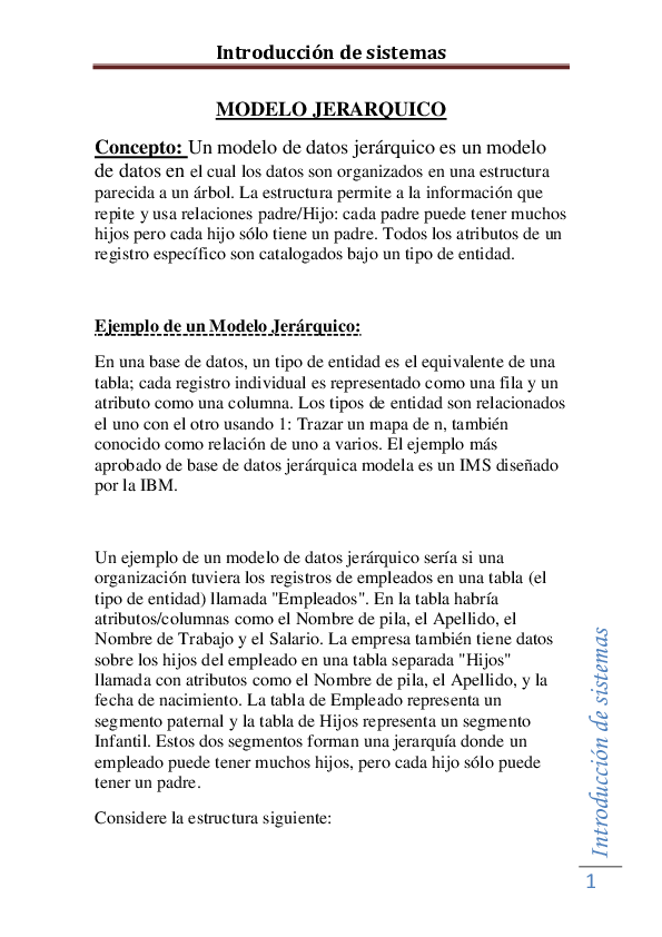 (PDF) Un Modelo Jerarquico