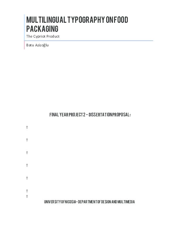 (PDF) Multilingual Typography on Food Packaging: The Cypriot Product ...