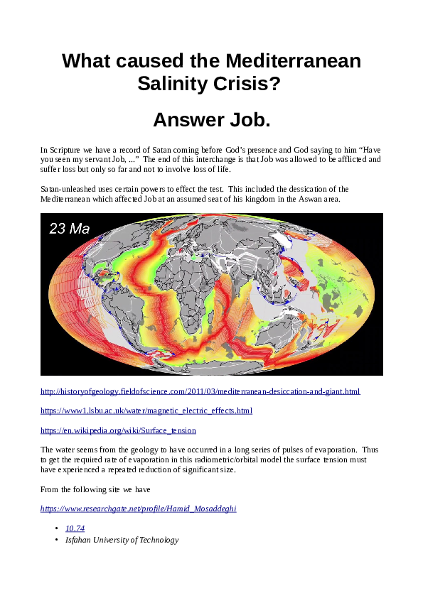 (PDF) What caused the Mediterranean Salinity Crisis?