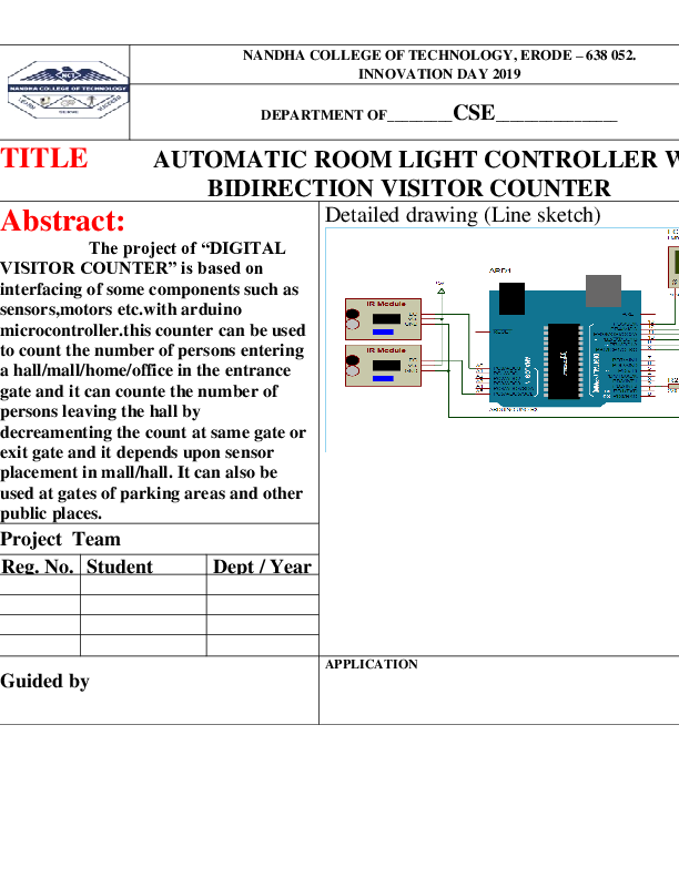 (DOC) TITLE AUTOMATIC ROOM LIGHT CONTROL BIDIRECTION VISITOR COUNTER ...