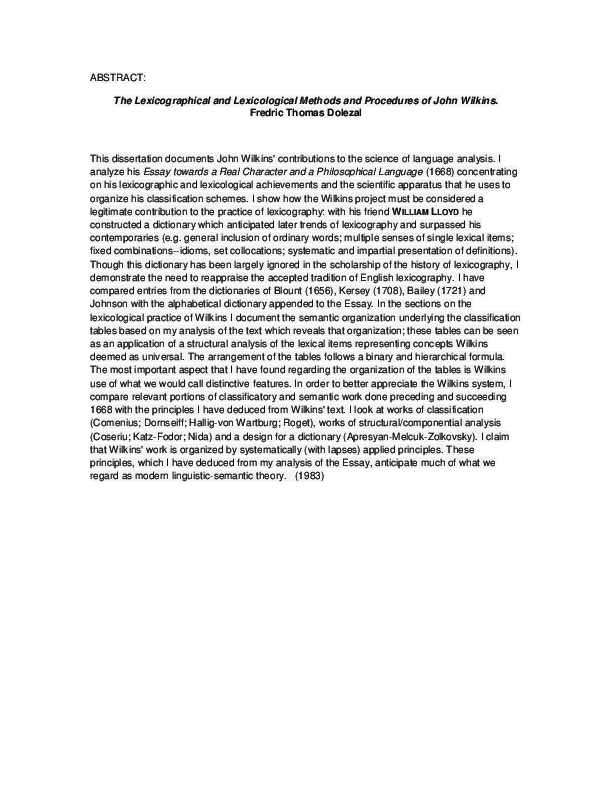 (DOC) The lexicographical and lexicological procedures and methods of ...