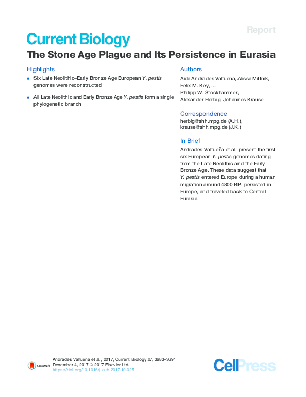 (PDF) The Stone Age Plague and Its Persistence in Eurasia
