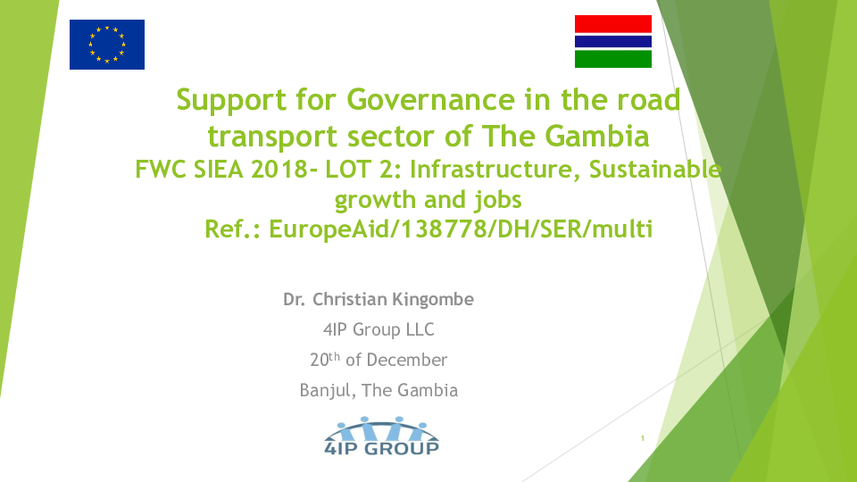 (PPT) Support for Governance in the road transport sector_20 Dec 2018.pptx