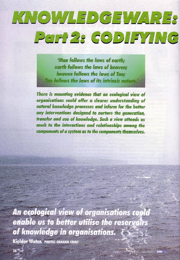 (PDF) KWare Part 2 Codifying Knowledge